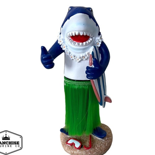 Dashboard Hula Shark Car Bobblehead Figurine 6 Inches Green - Etsy