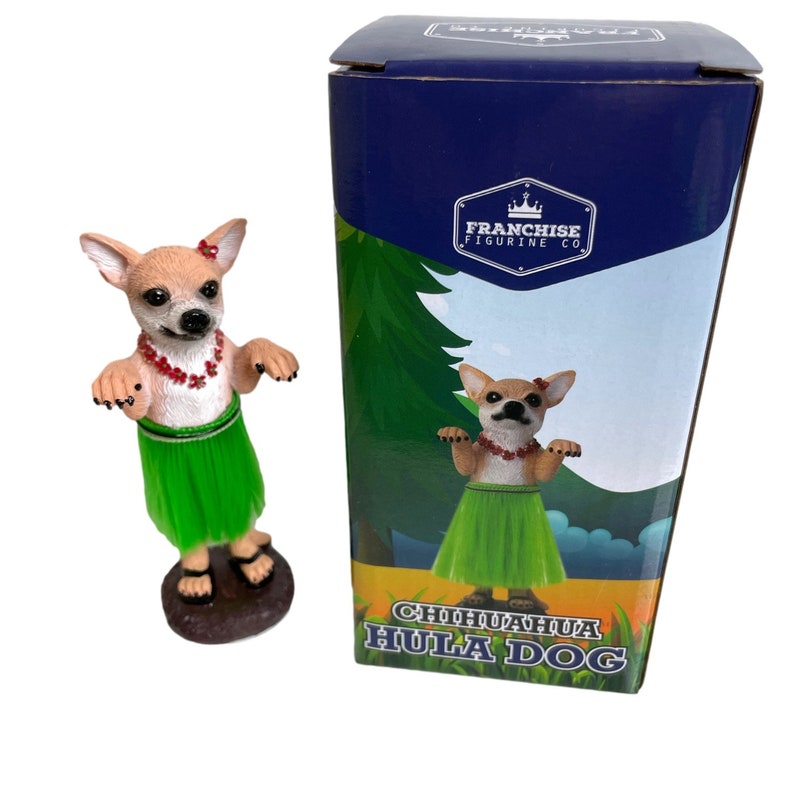 Hula Chihuahua Gift Dog Doll Dashboard Car Accessories Bobblehead for ...