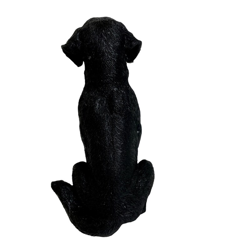 Black Labrador Retriever Figurine Statue Sitting Dog Figurine - Etsy