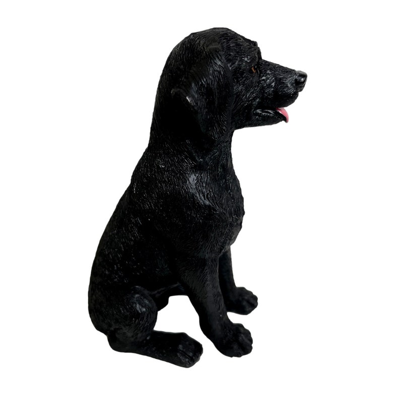 Black Labrador Retriever Figurine Statue Sitting Dog Figurine - Etsy