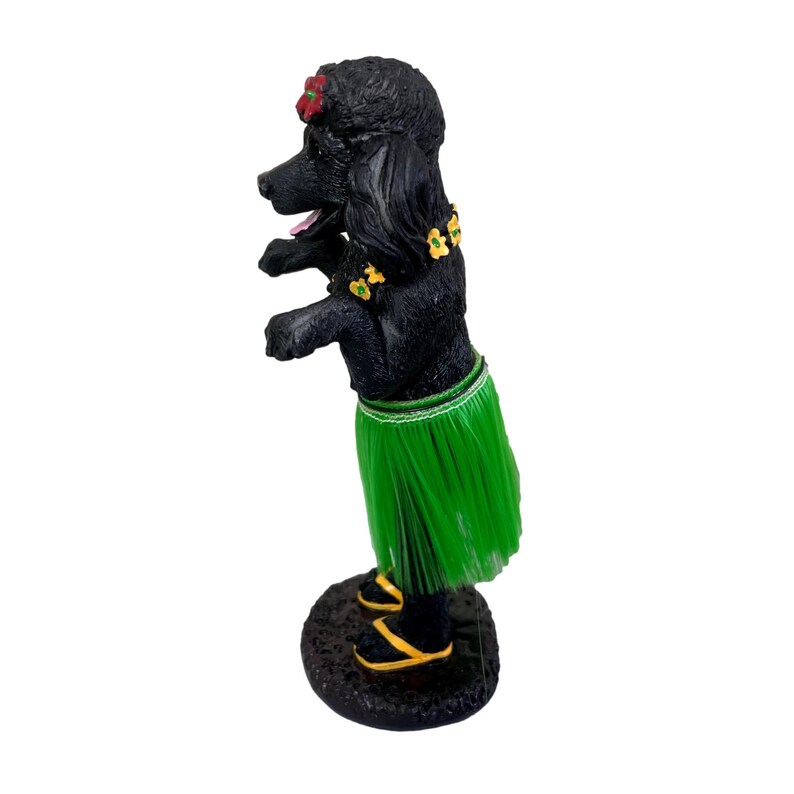 Hula Poodle Bobblehead: Hand-painted Car Dashboard Dog Doll - Etsy