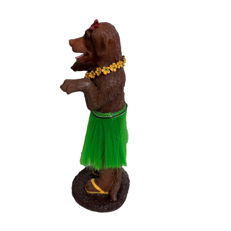 Dashboard Hula Dog Chocolate Labrador Retriever Car Bobblehead Figurine ...