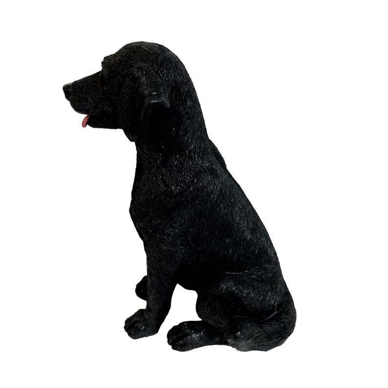 Black Labrador Retriever Figurine Statue Sitting Dog Figurine - Etsy