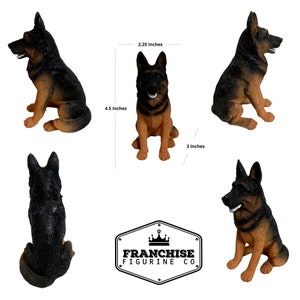 German Shepherd Figurine Statue Sitting Dog Figurine Collectible Gift ...