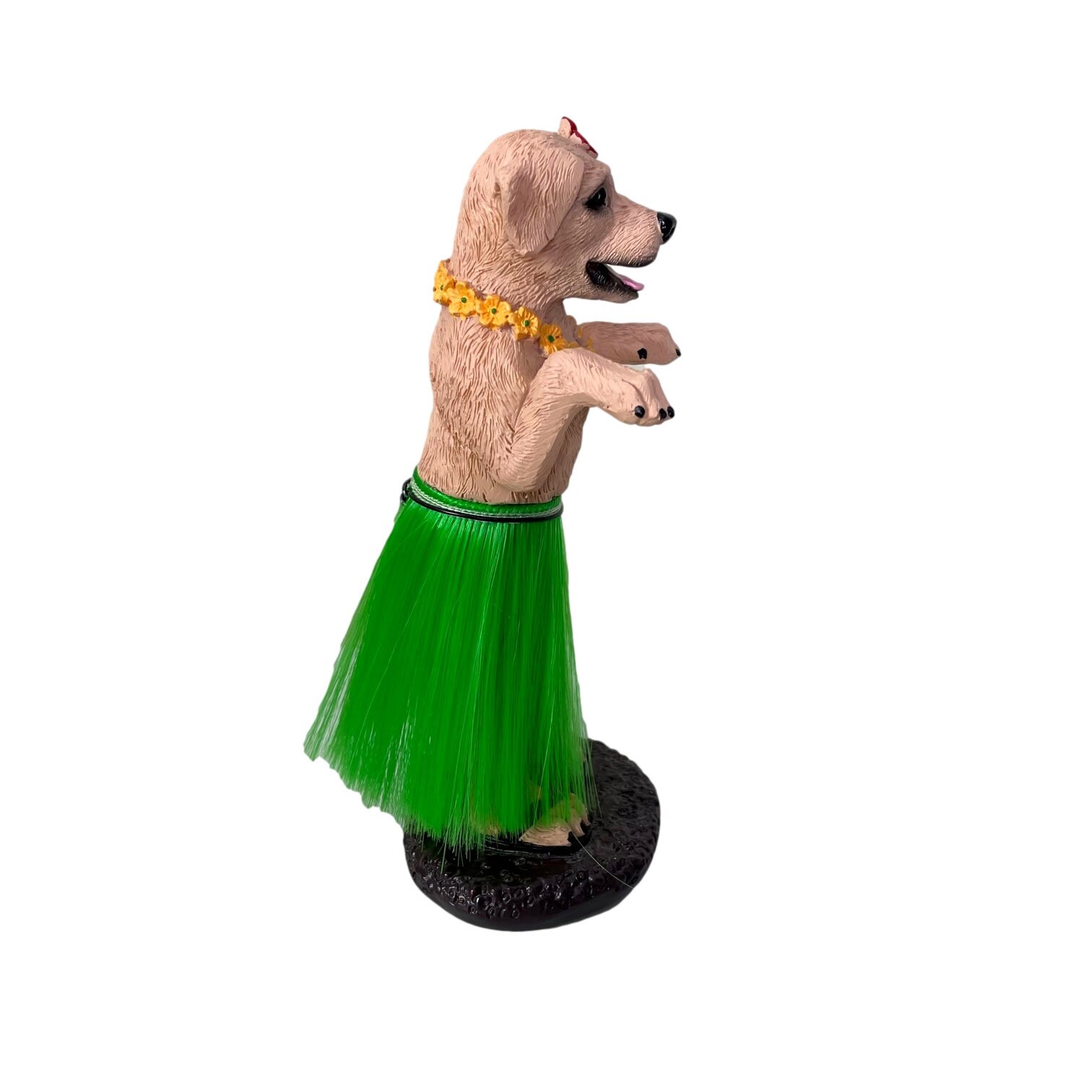 Hula Dog Bobblehead – Labrador in Green Grass Skirt, Hawaiian Lei - Etsy