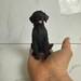 Black Labrador Retriever Figurine Statue Sitting Dog Figurine - Etsy
