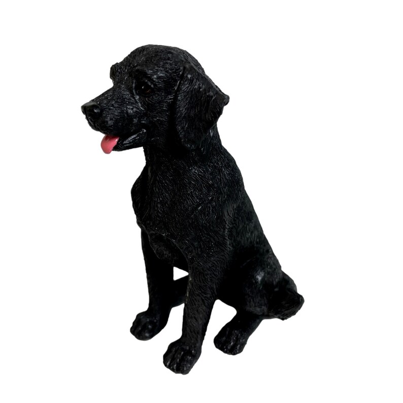 Black Labrador Retriever Figurine Statue Sitting Dog Figurine - Etsy