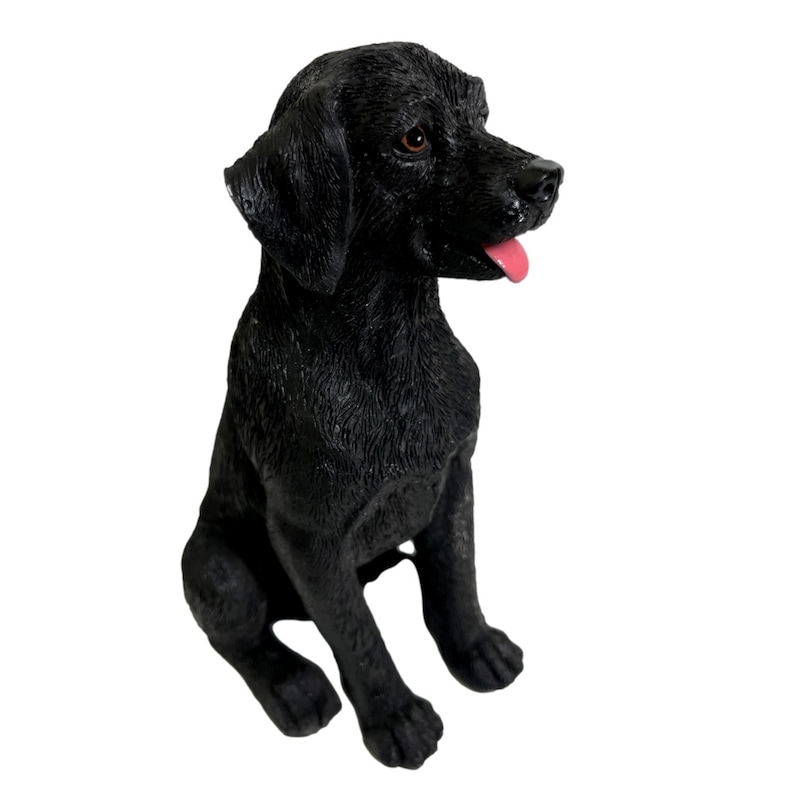 Black Lab Statue Figurine - Etsy