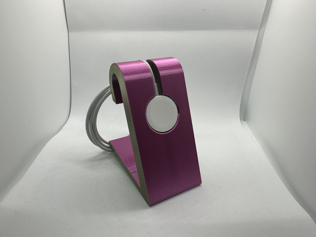 Unique Apple Watch Charging Stand W/charger - 3D Printed Silk PLA - Etsy