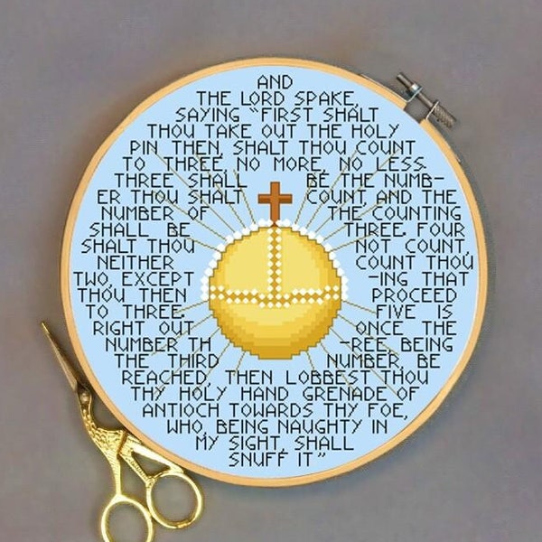 Monty Python Cross Stitch - Etsy