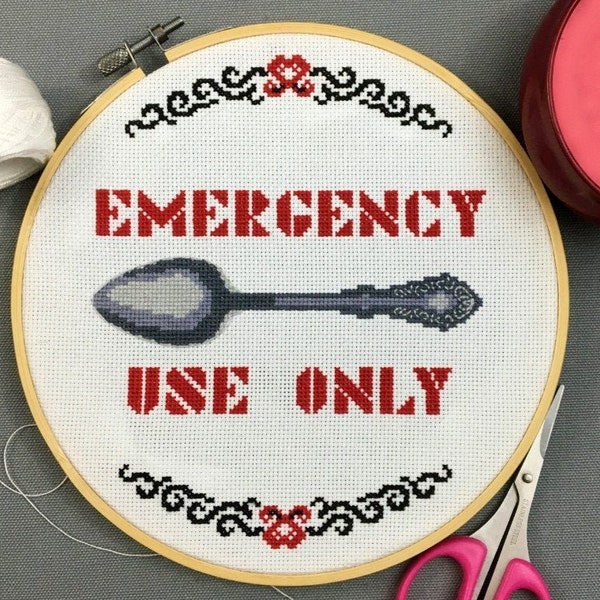 PDF Cross Stitch Pattern That's Not Worth the Spoons 2 - Etsy