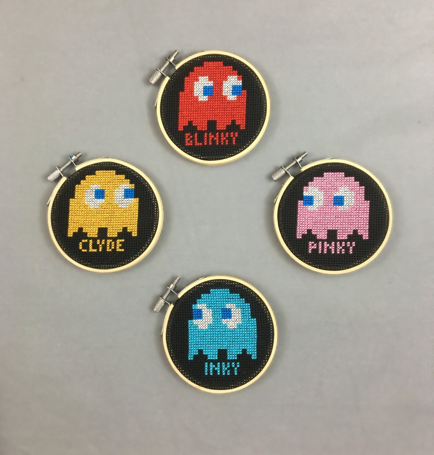 PDF Cross Stitch Pattern - Pac Man Ghost Minis - Etsy