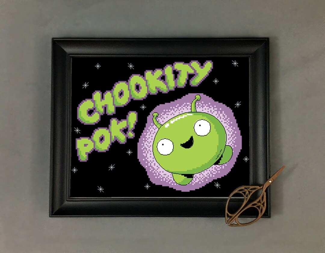 PDF Cross Stitch Pattern - Chookity Pok! - Etsy