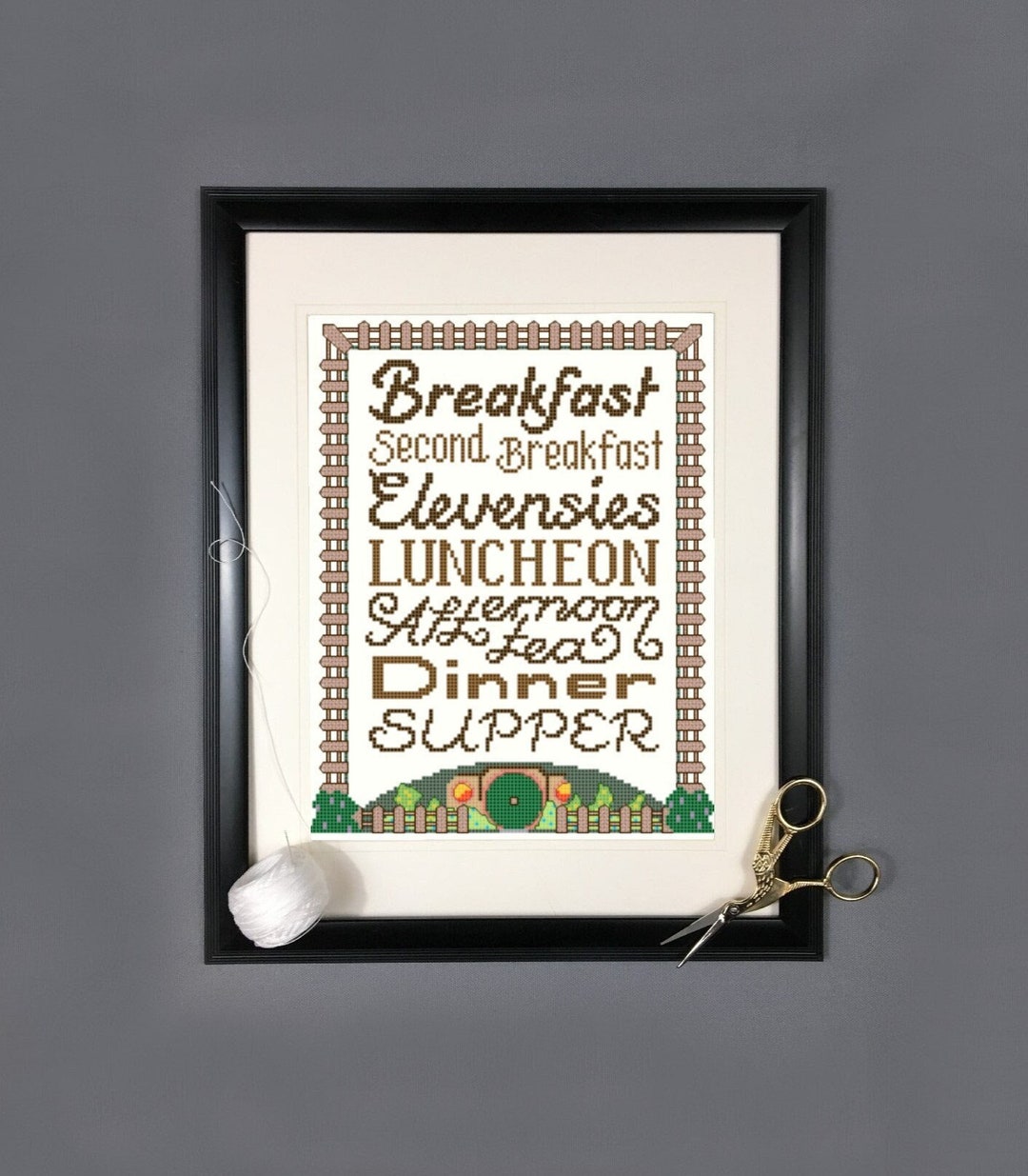 PDF Cross Stitch Pattern Hobbit Meal Plan - Etsy