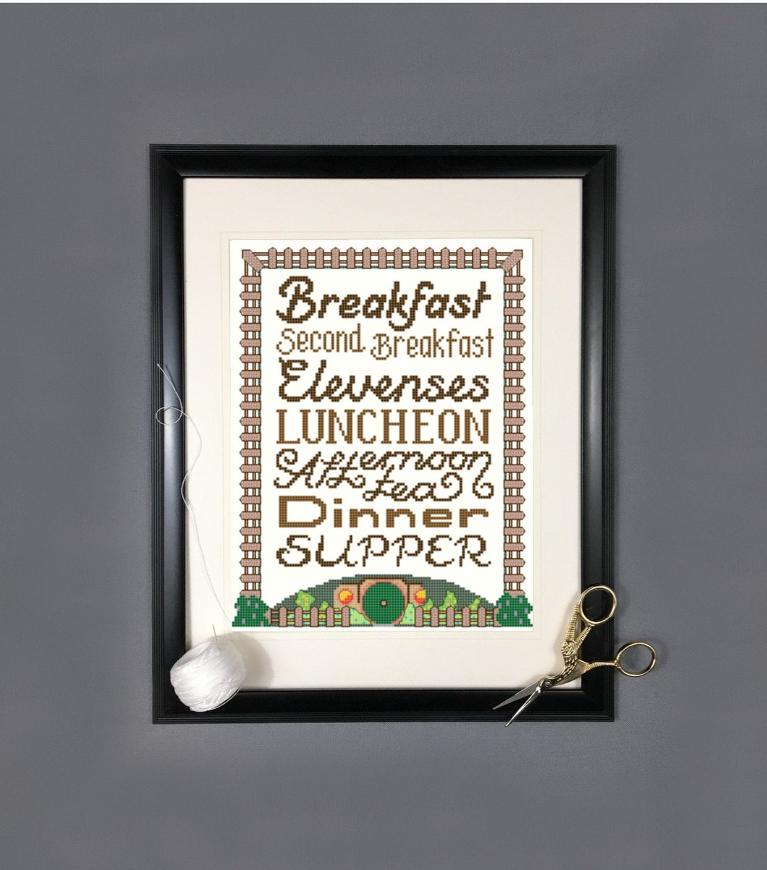PDF Cross Stitch Pattern - Hobbit Meal Plan - Etsy