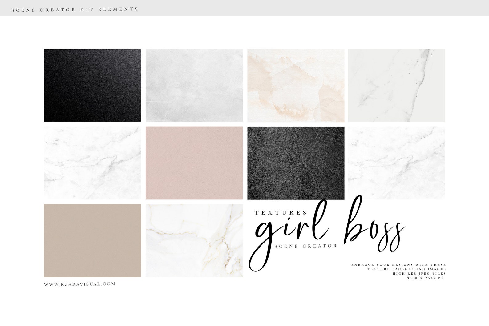 GIRL BOSS Black Edition Themed Scene Creator Element Pack. | Etsy