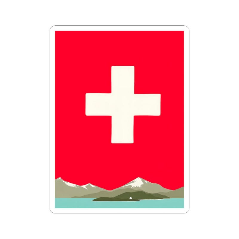 Swiss Cross Decal - Etsy