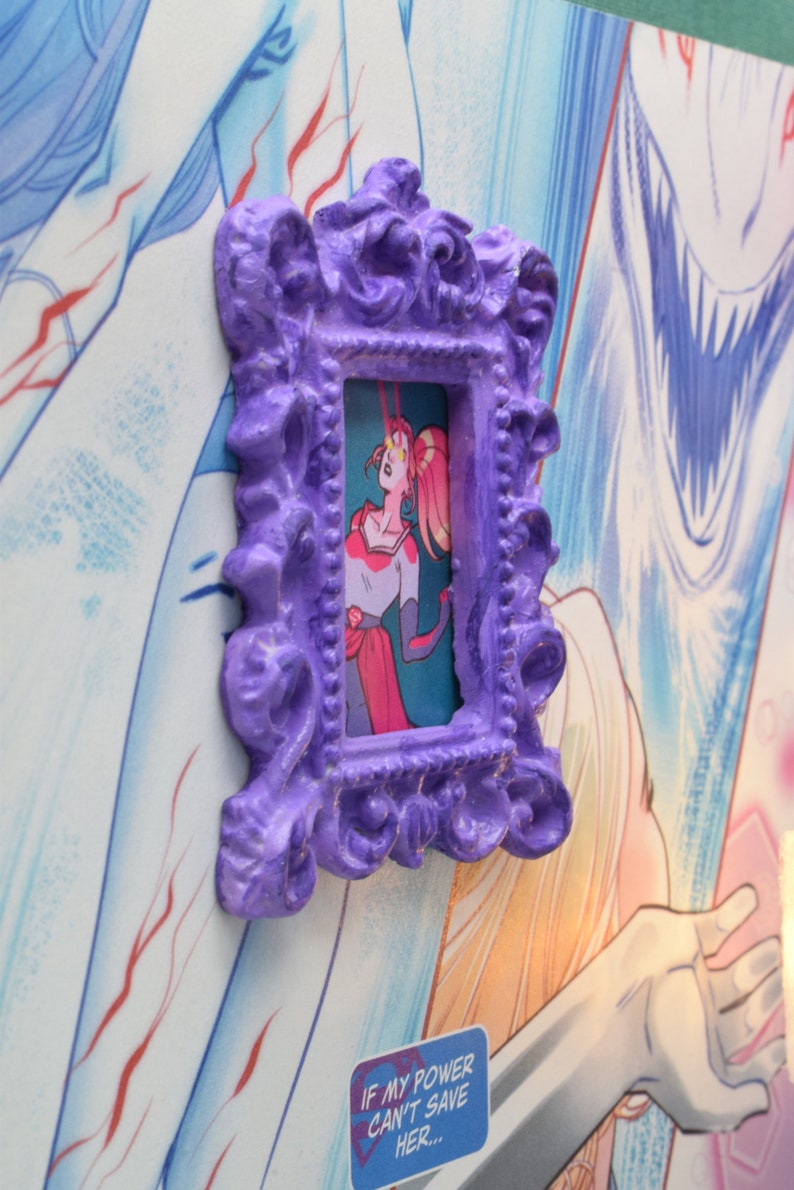 Pink and Blue Comic Strip Book Nook - Etsy