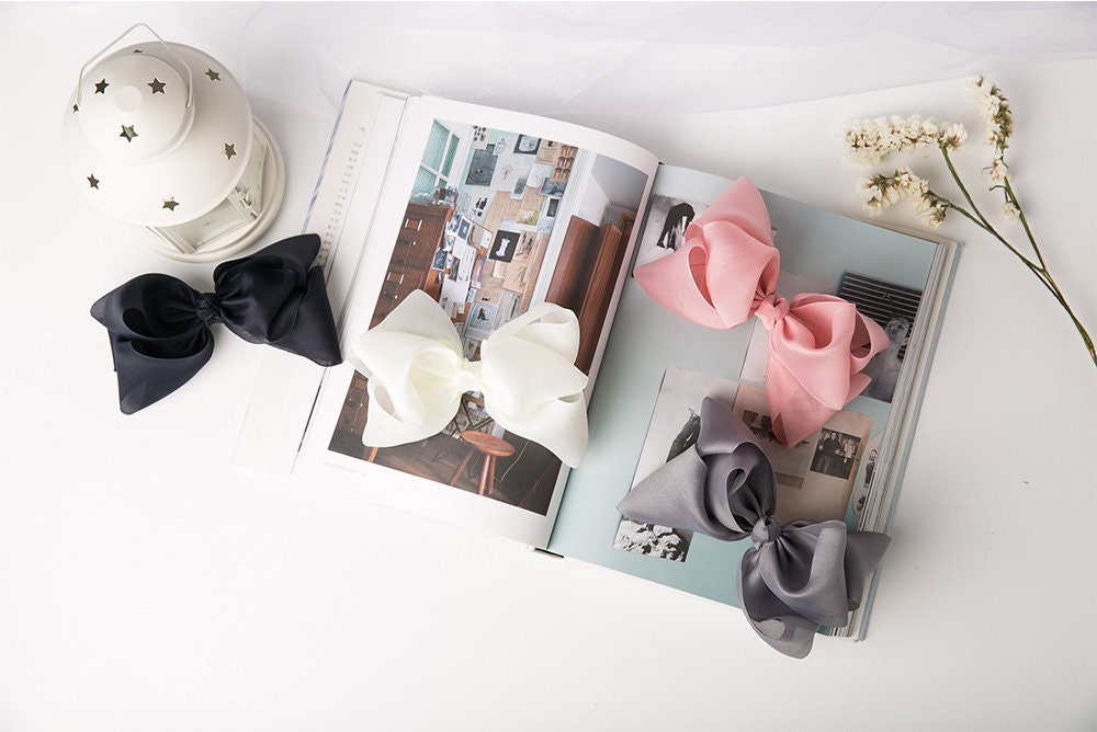 Big Ribbon Hair Clip Ribbon Hair Clip Hair Clip for Women | Etsy