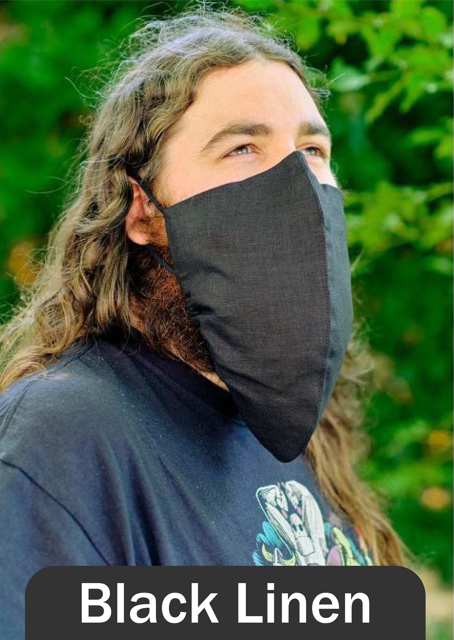 Reusable Face Mask With Room for BEARD 3 Lengths Filter - Etsy