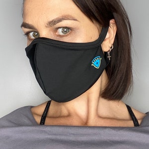 Reusable Adult Sport Face Mask, Dri Fit Fabric With Filter Pocket ...