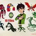 BEN10 SVG ben 10 clipart ben 10 silhouette ben 10 stencil | Etsy