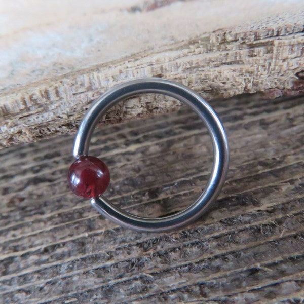 Red Septum Ring - Etsy
