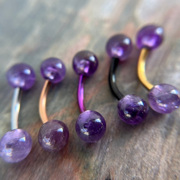 Stone Belly Ring - Etsy