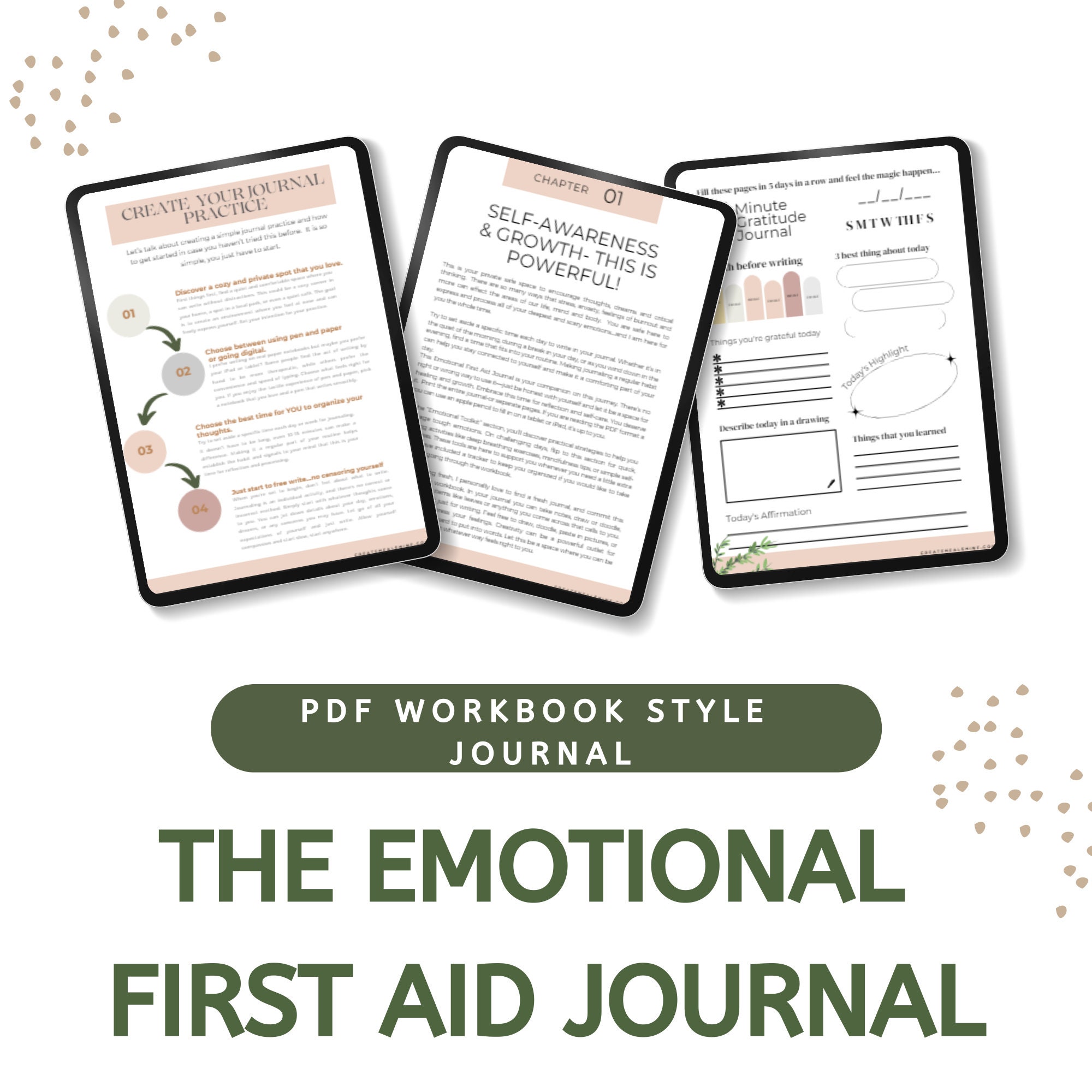Mental Health Workbook- the Emotional First Aid Journal- the Journal ...