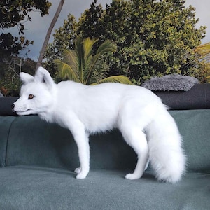 Realistic Plush Fox: Faux Fur Soft Sculpture Art Doll - Etsy