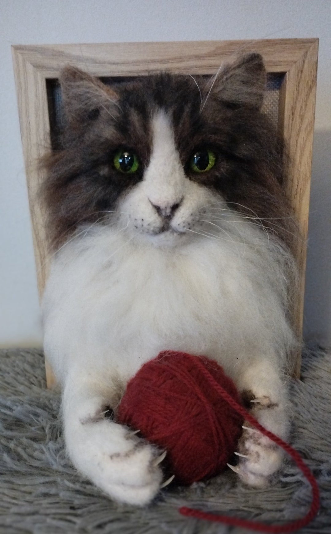 Stuffed Cat. Realistic Plush Toy Cat. Cat Stuffed Animal. Art Doll Cat ...