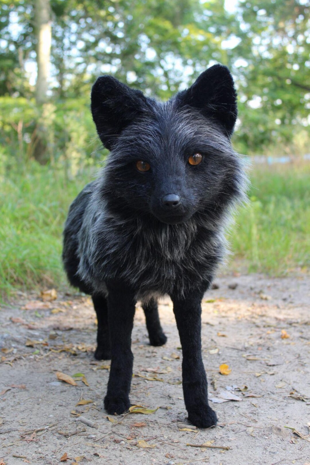Realistic Plush Fox: Handmade Soft Toy for Wildlife Lovers and Rustic ...