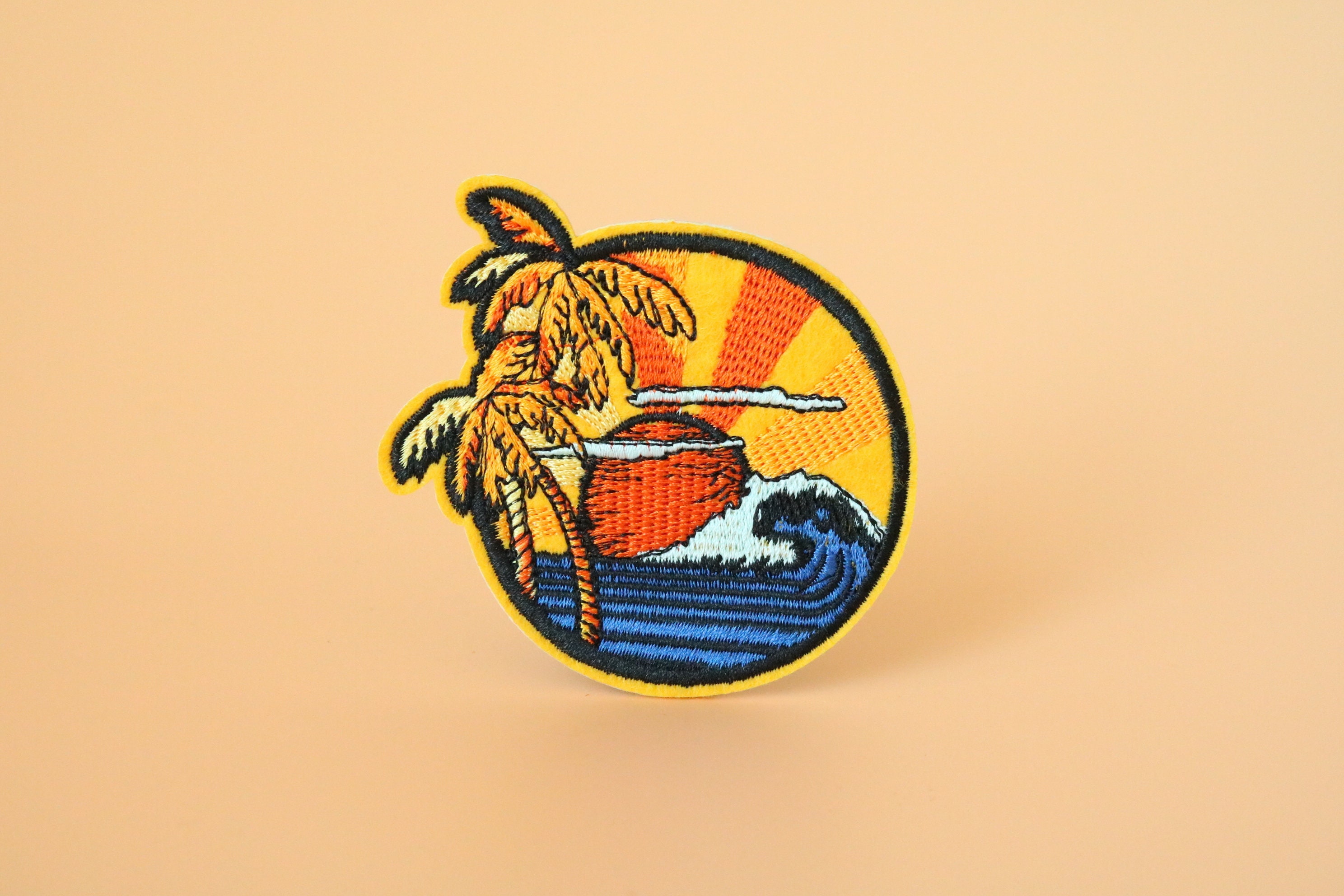 Sea Wave Patchsummer Patchbeach Patch Iron on - Etsy