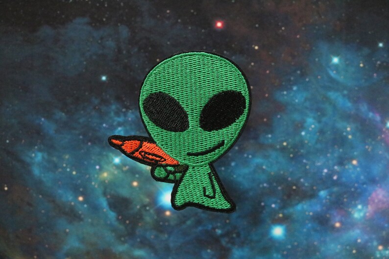 Alien Patchspace Patchufoembroidered Patch Iron on - Etsy