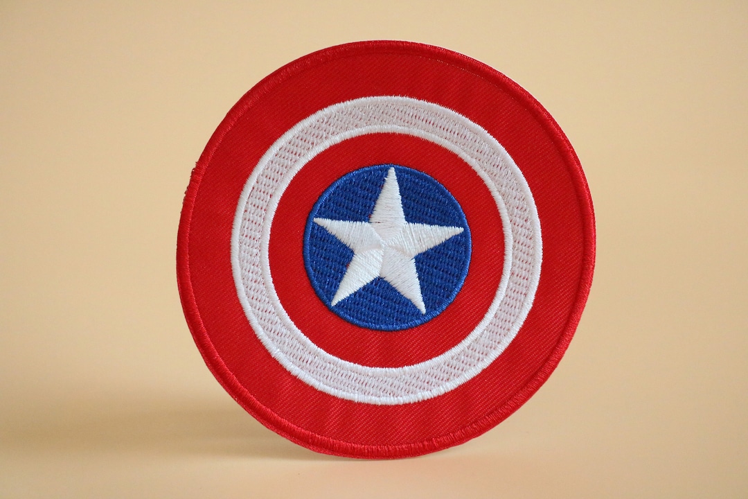 Captain America Badge,shield Patch,iron on Patch,embroidered,edge Burn ...