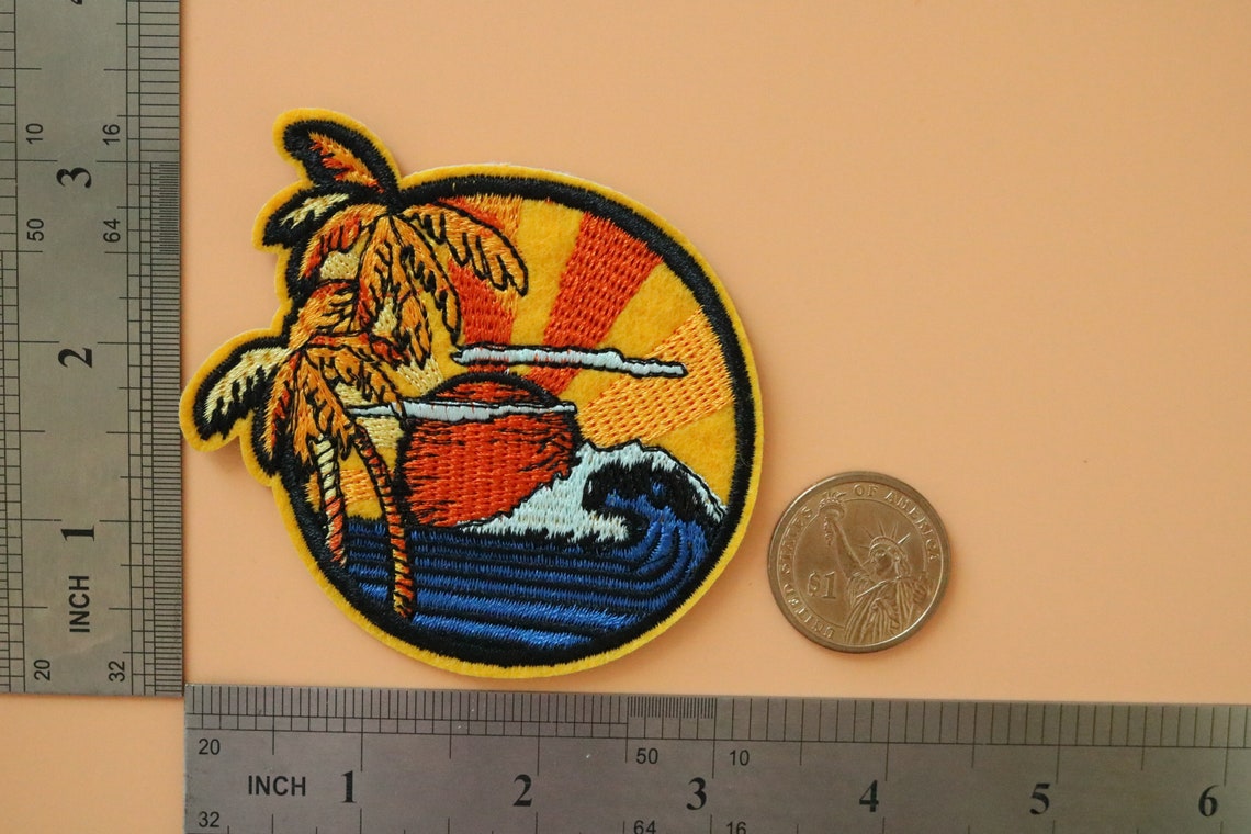 Sea Wave Patchsummer Patchbeach Patch Iron on - Etsy