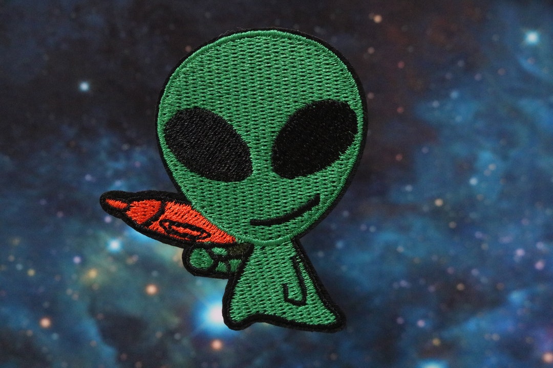 Alien Patch,space Patch,ufo,embroidered Patch, Iron on Patch ...