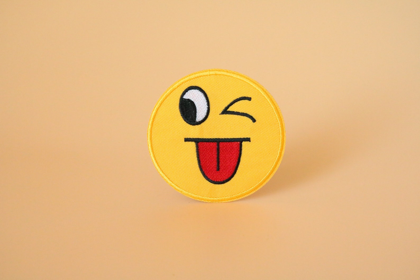Make a Face Patchstick Tongue Emoji Iron on | Etsy