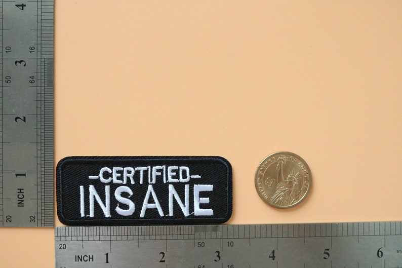 Certified INSANE embroidered patchPunk iron on | Etsy