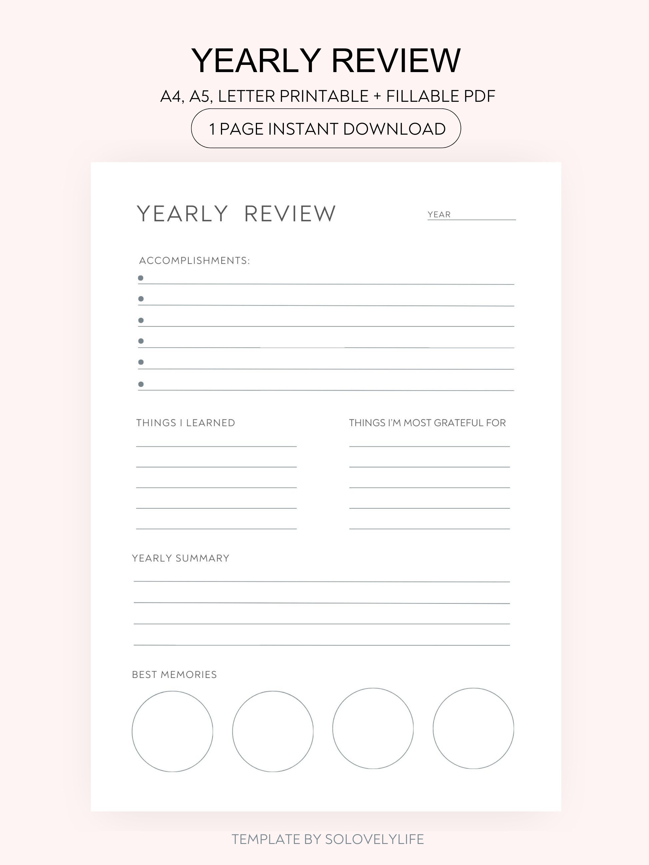 Yearly Review, Yearly Reflection, Annual Review, Yearly Goals Review ... Yearly Review, Yearly Reflection, Annual Review, Yearly Goals Review ...