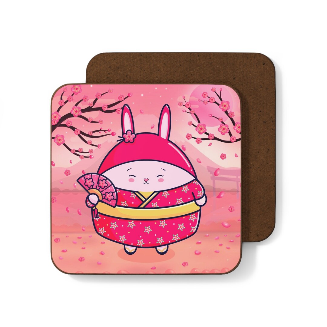 Hardboard Back Coaster, Japanese Cutelittlemoy Coaster, Kawaii Coaster, Cute Coaster - Etsy
