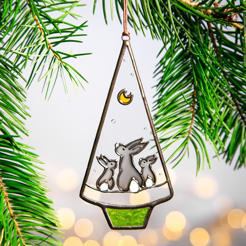 Rabbit Ornament - Etsy