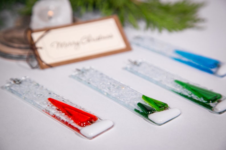 Fused Glass Christmas Tree Ornament – Handmade Holiday Decor - Etsy