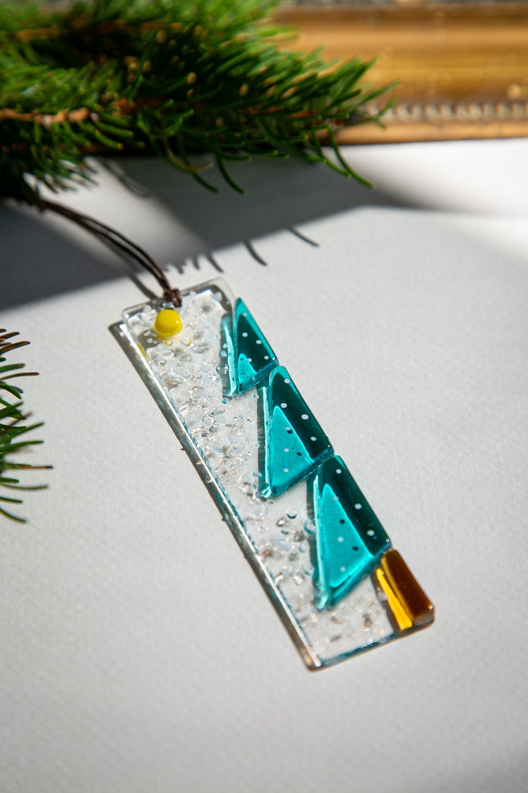 Fused Glass Christmas Ornaments, Holiday Glass Decor, Christmas Tree - Etsy