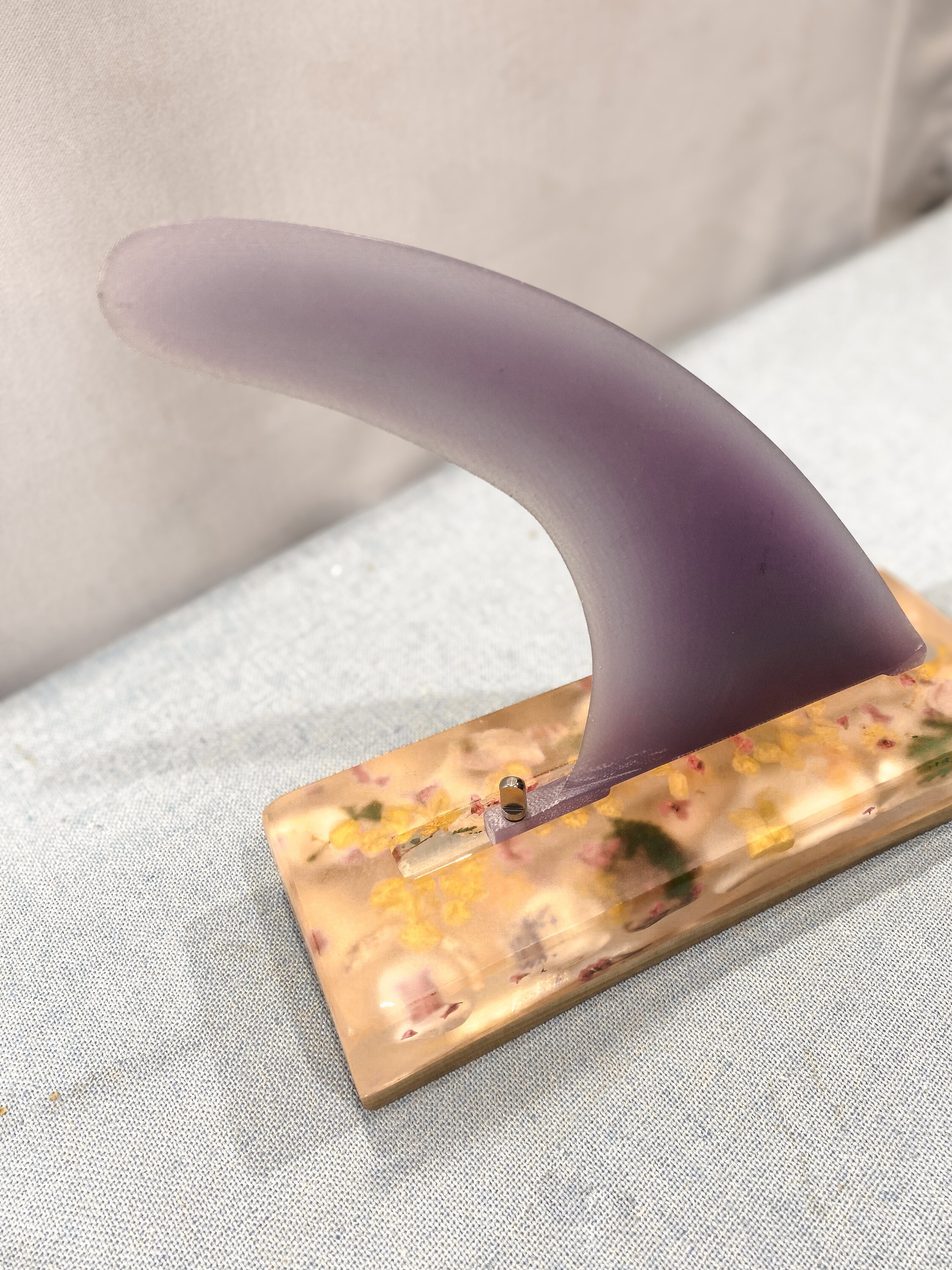 Single Large Fin Holder, Full Epoxy holder Only - Etsy