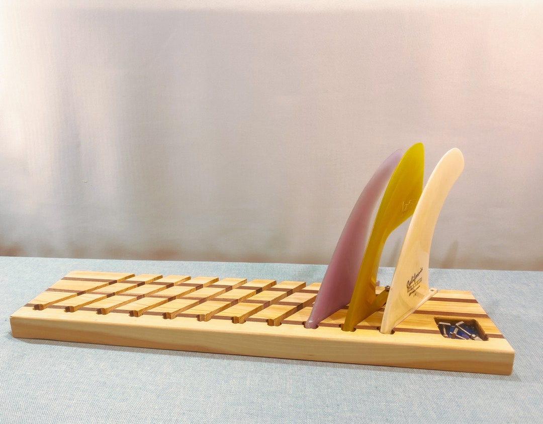Fun Board Fin Organizer, 11 Rows, Multiple Wood Types (holder Only) - Etsy