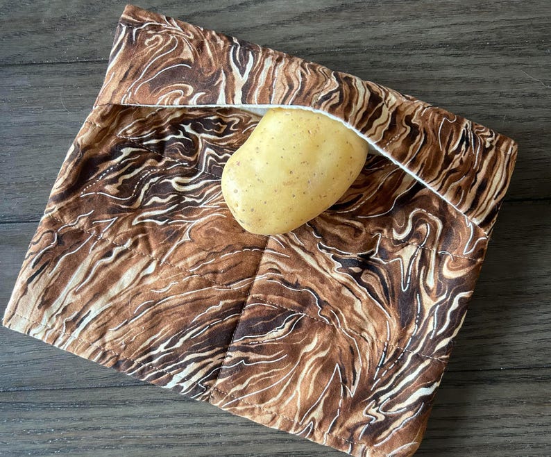 Microwave Potato Bag Two Sizes Available/fabric Microwave Potato/veggie ...