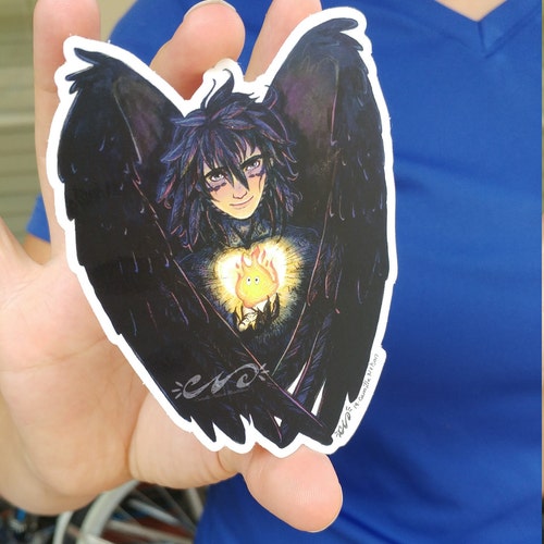 Howl and Calcifer Vinyl Sticker Howl Sticker Best Friend - Etsy