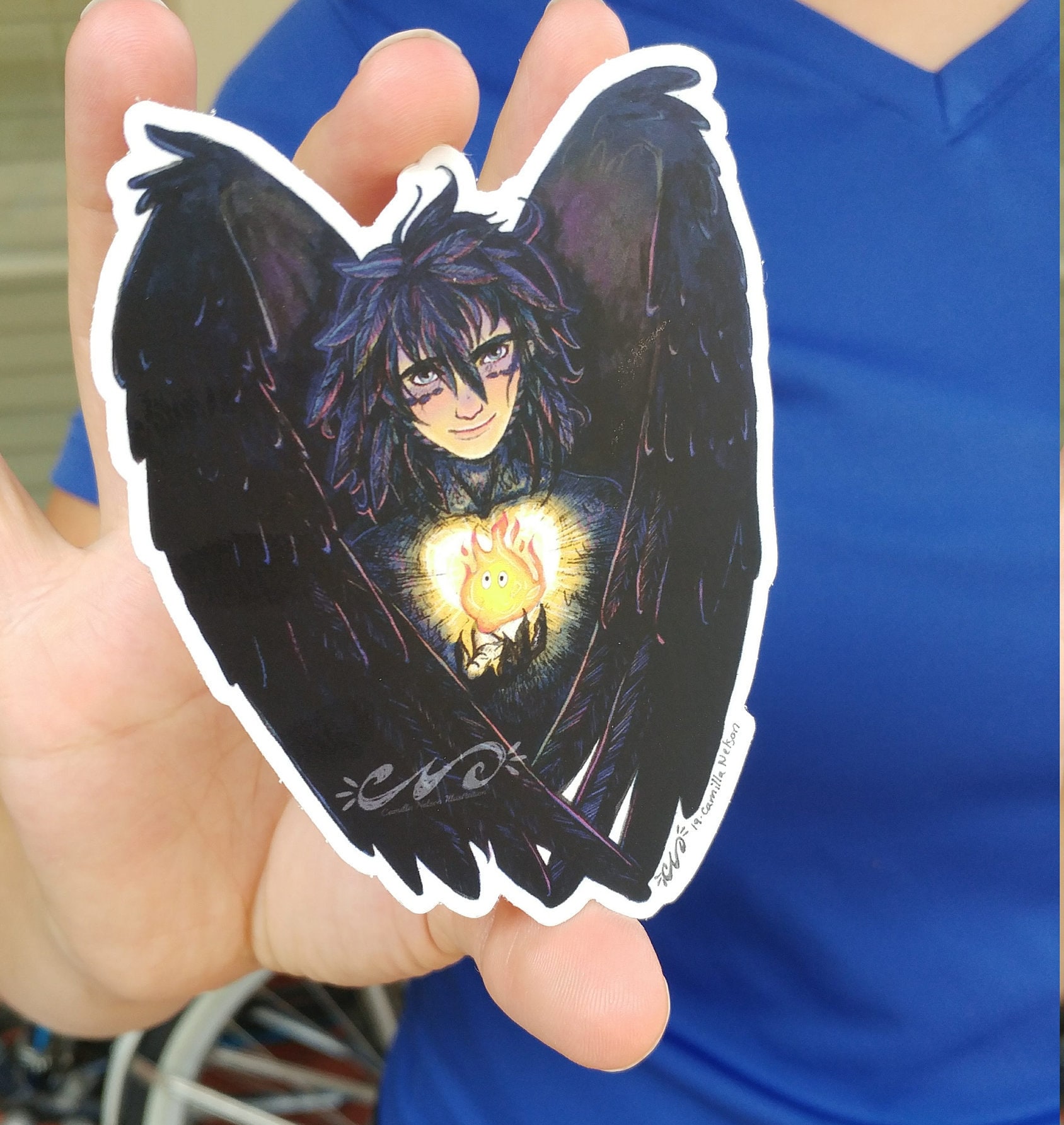 Howl and Calcifer vinyl sticker howl sticker best friend | Etsy