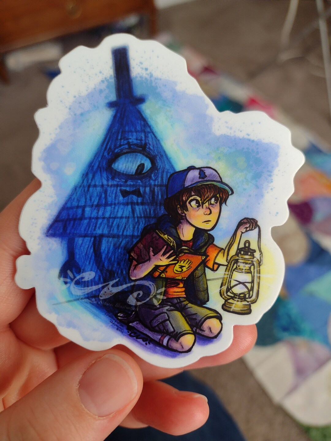 Dipper Pines - Vinyl Sticker, Gravity Falls Sticker, Best Friend Gift ...